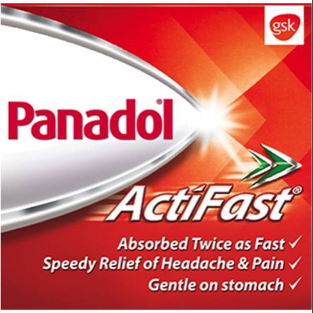 Jual Panadol Actifast ORI MALAYSIA (1 strip isi 10 tablet) | Shopee Indonesia