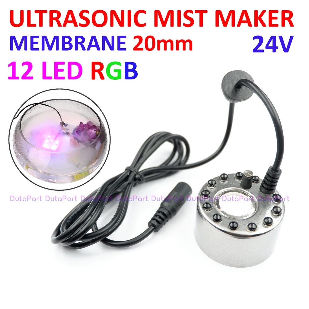 Jual Ultrasonic Mist Maker LED Mesin Kabut Humidifier Pembuat Kabut Uap ...
