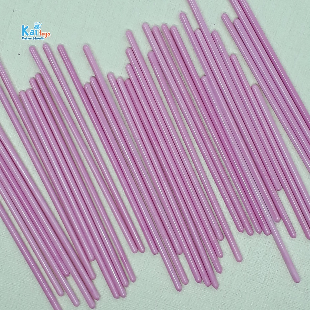 Jual Stik Lolipop 40 pcs/ Alat Hitung Montessori / Latihan Berhitung ...