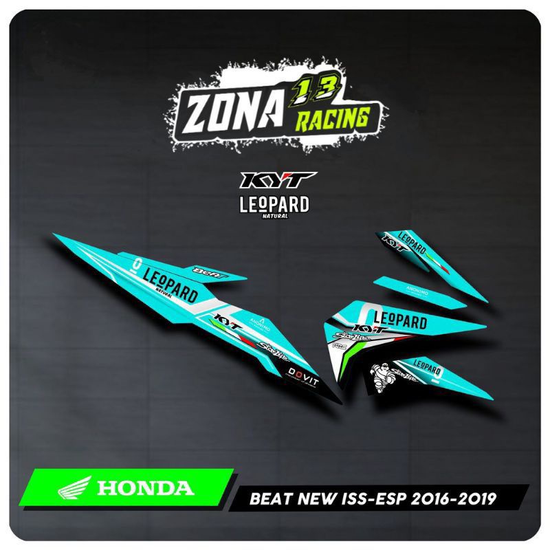 Jual STRIPING VARIASI STICKER HONDA BEAT F1 NEW/ISS/ESP 2016/2019 ...