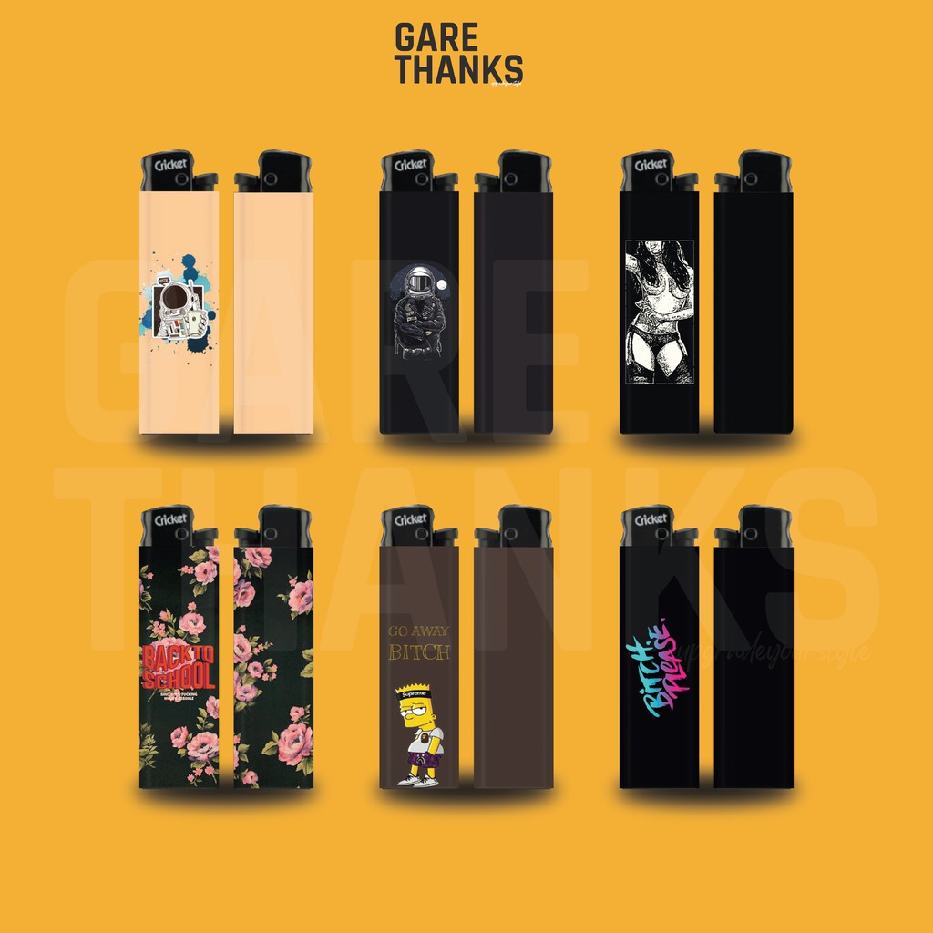 Jual [BISA COD] [ KOREK CRICKET ] KOREK API UNIK CUSTOM STICKER FULL ...