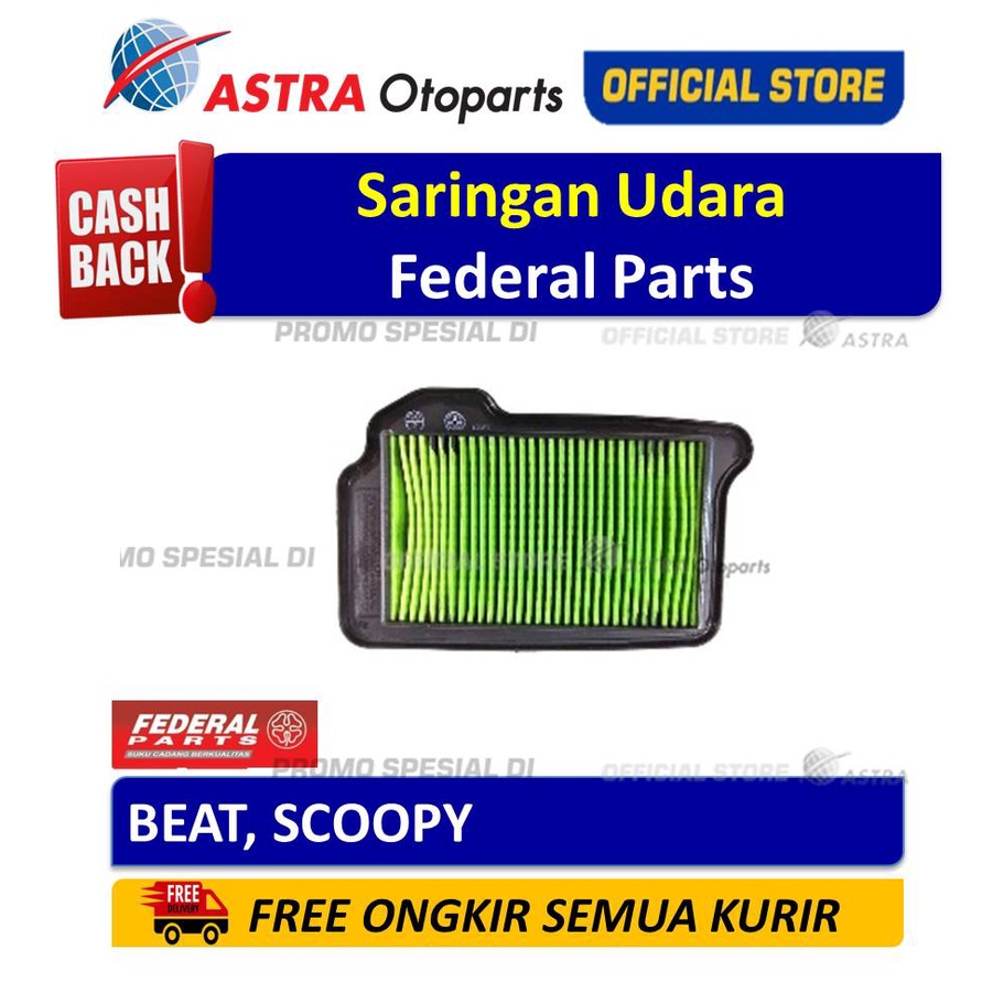 Jual Saringan Udara Federal Parts BEAT, SCOOPY | Shopee Indonesia