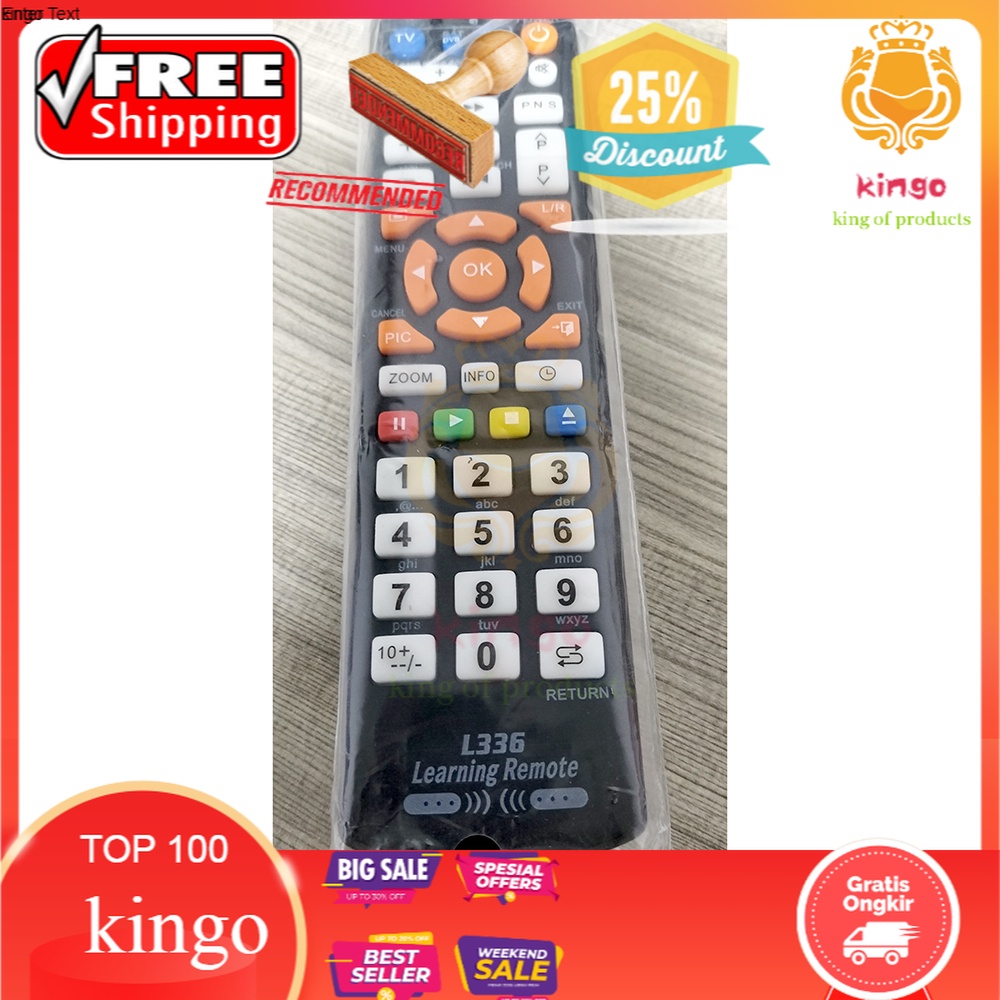 Jual Universal Smart Remote Control Controller Dengan Fungsi Belajar