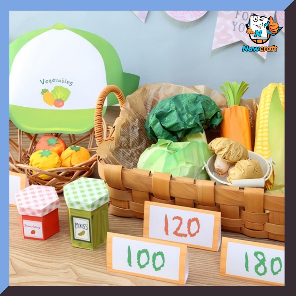 Jual Nuwcraft Vegetable Store Set Papercraft | Shopee Indonesia