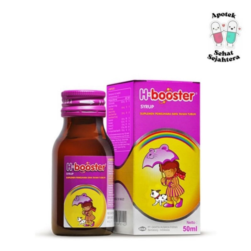 Jual H-Booster Multivitamin Suplemen Daya Tahan Tubuh Syrup 50ML ...