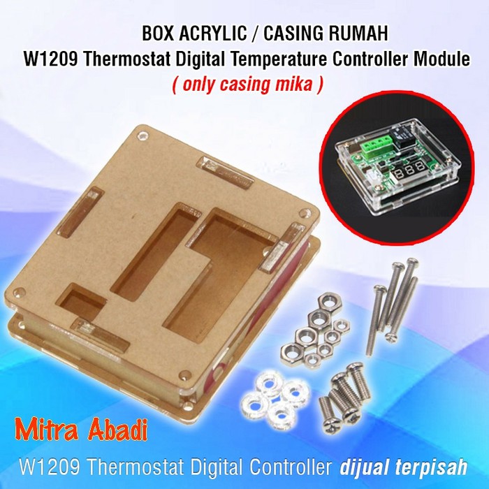 Jual Box Acrylic / Casing Rumah W1209 Thermostat Digital Temperature Modul | Shopee Indonesia
