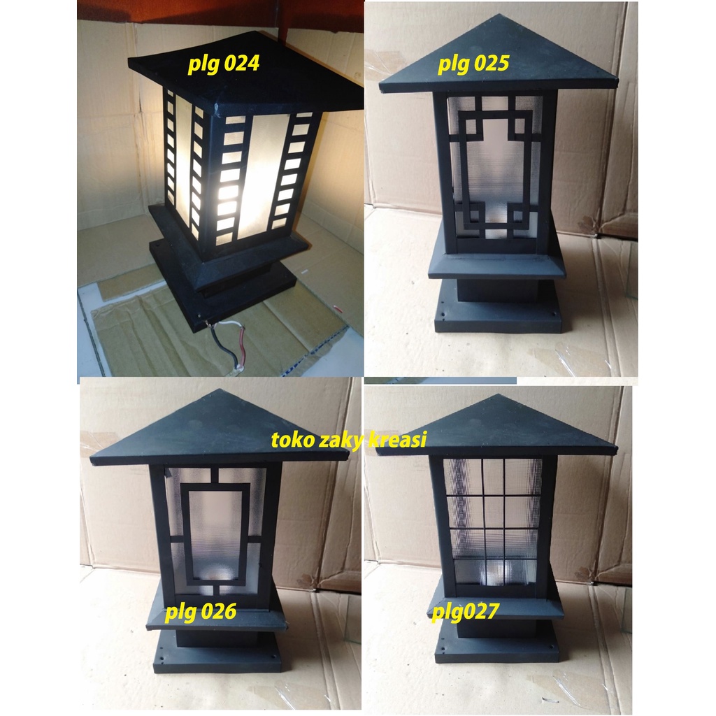 Jual Lampu Pagar Pilar Taman Minimalis hias Outdoor Kap BAHAN TEBAL ...