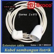 Jual Kabel sambungan listrik/kabel eterna +broco 1 lobang - 10 meter ...