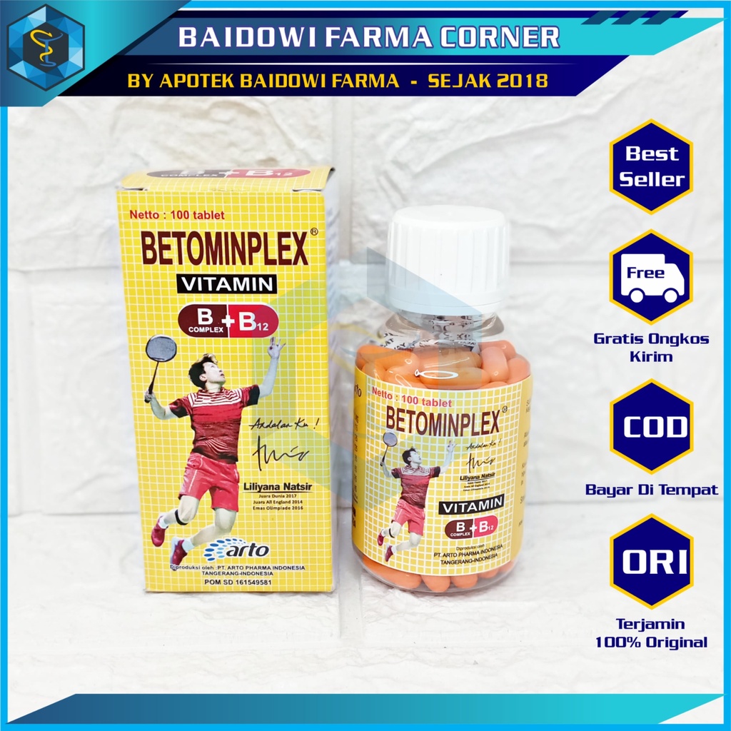 Jual BETOMINPLEX BOTOL ISI 100S | Shopee Indonesia