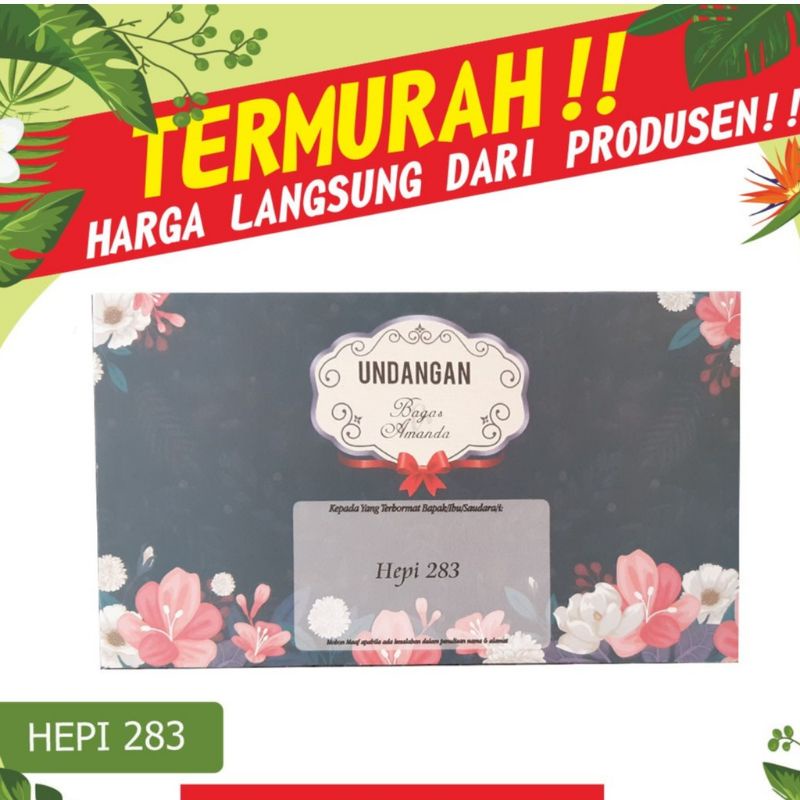 Jual undangan pernikahan hepi 283 | Shopee Indonesia