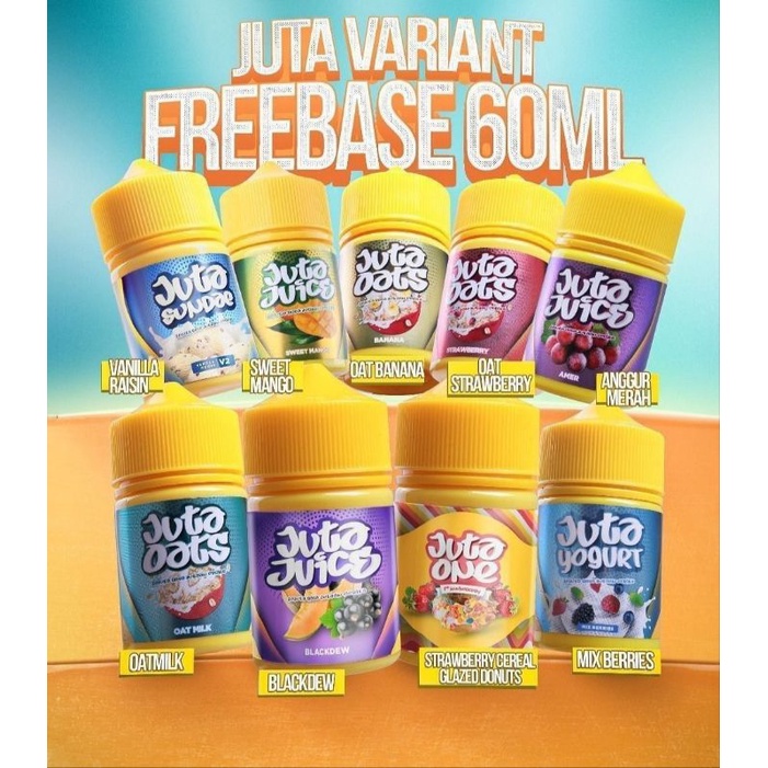 Jual Juta Juice All Variant Free Base 60ml 3MG & 7MG | Shopee Indonesia