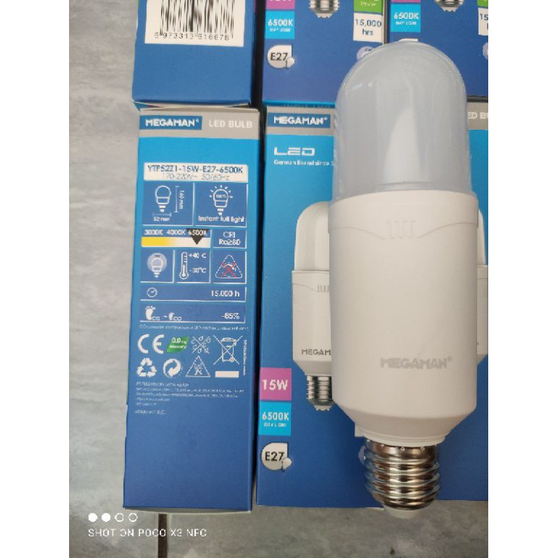 Jual MEGAMAN LED P BULB 15 Watt 6500K Daylight Stick Bulb 15W Cahaya Putih | Shopee Indonesia