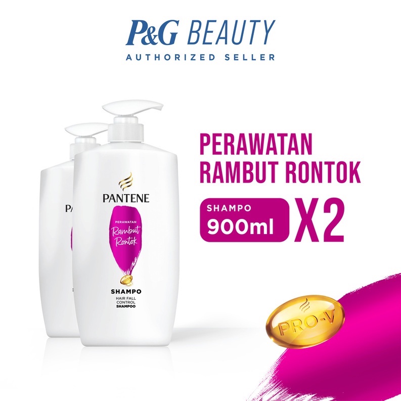 Jual Pantene Sampo Perawatan Rambut Rontok Pro-V 900ml x2 / Pantene Shampoo | Shopee Indonesia