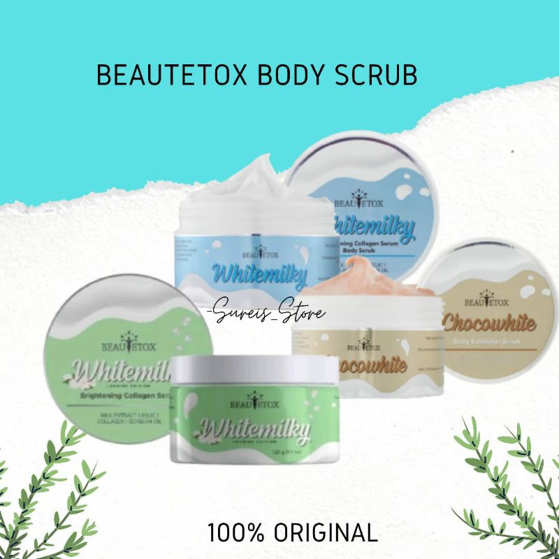 Jual Beautetox Body Scrub Whitemilky | Chocowhite | Jasmine Edition ...