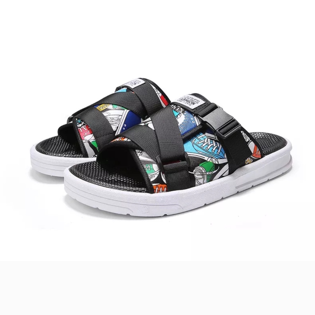 Jual Sandal Pria Printing kartun / sandal Pria japan CHANCLAS / sandal ...