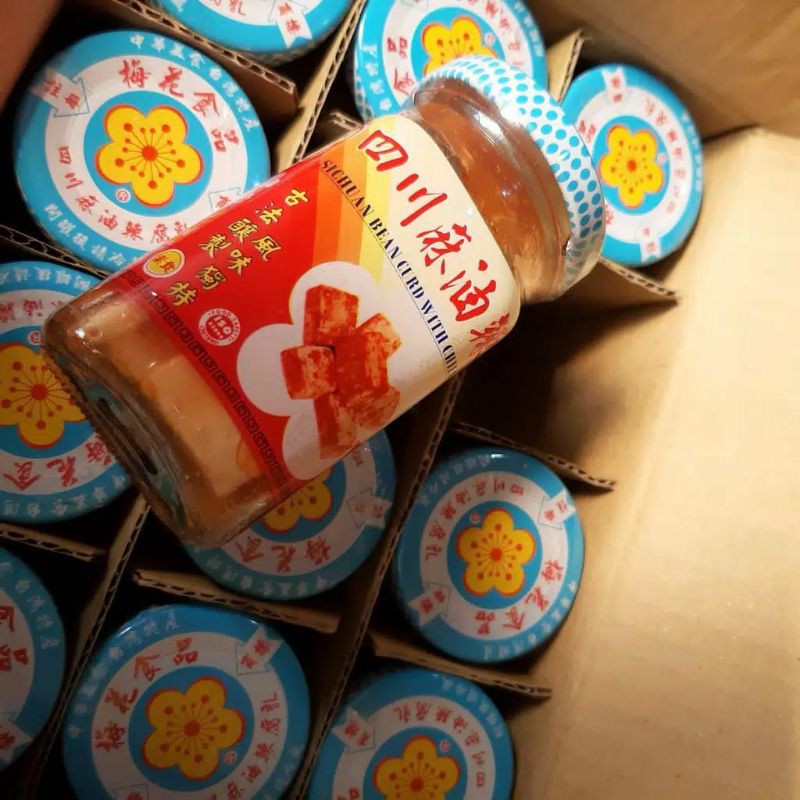 Jual Sichuan Soya Bean Curd With Chilli Vegetarian | Tahu Putih Pedes ...