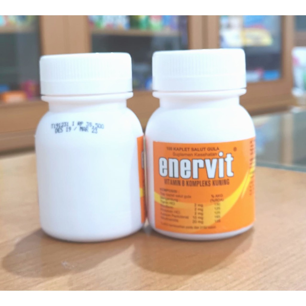 Jual Enervit Kuning Pot 100 Tablet | Shopee Indonesia