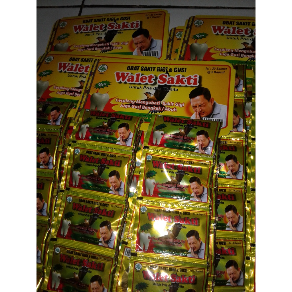 Jual PAKET 20 RENCENG JAMU KAPSUL WALET SAKTI ORIGINAL (OBAT SAKIT GIGI ...