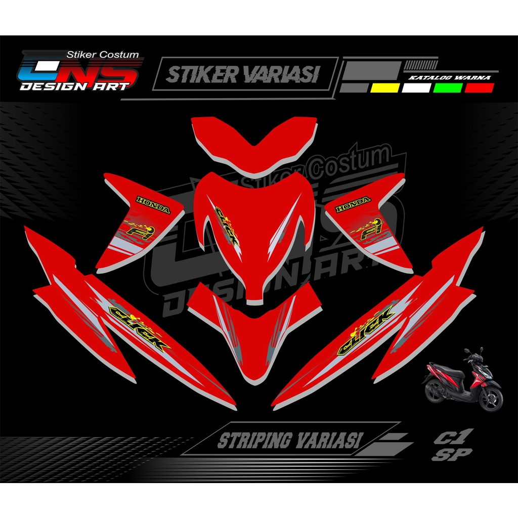Jual Stiker Striping Motor Vario 110 eSP Stiker Decal Motor Vario ...
