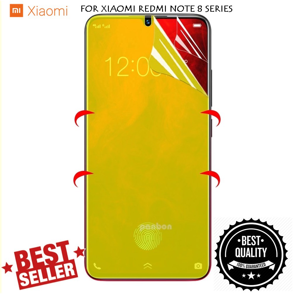 Jual Anti Gores Xiaomi Redmi Note 8 8 PRO Hydrogel Full Cover Screen ...