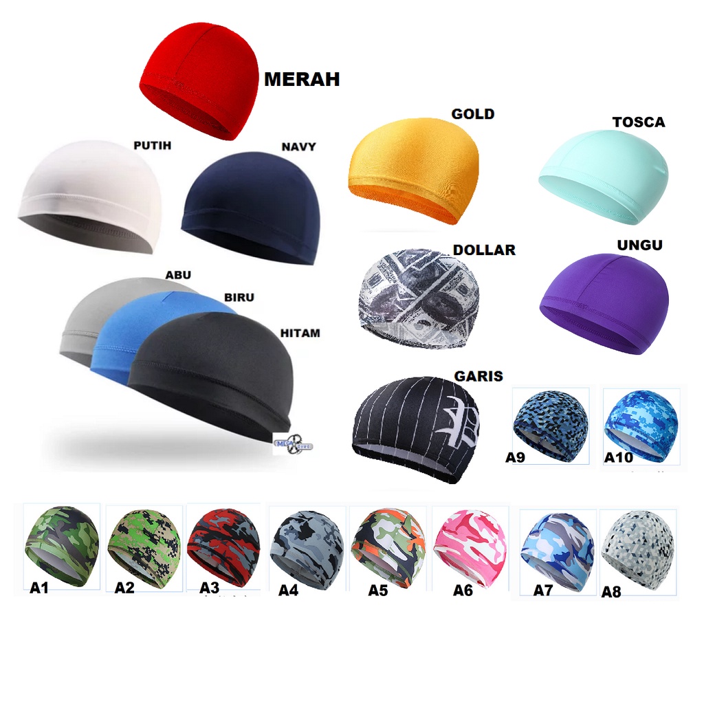 Jual TOPI CAP KUPLUK helm anti keringat nyerap penutup alas sarung ...