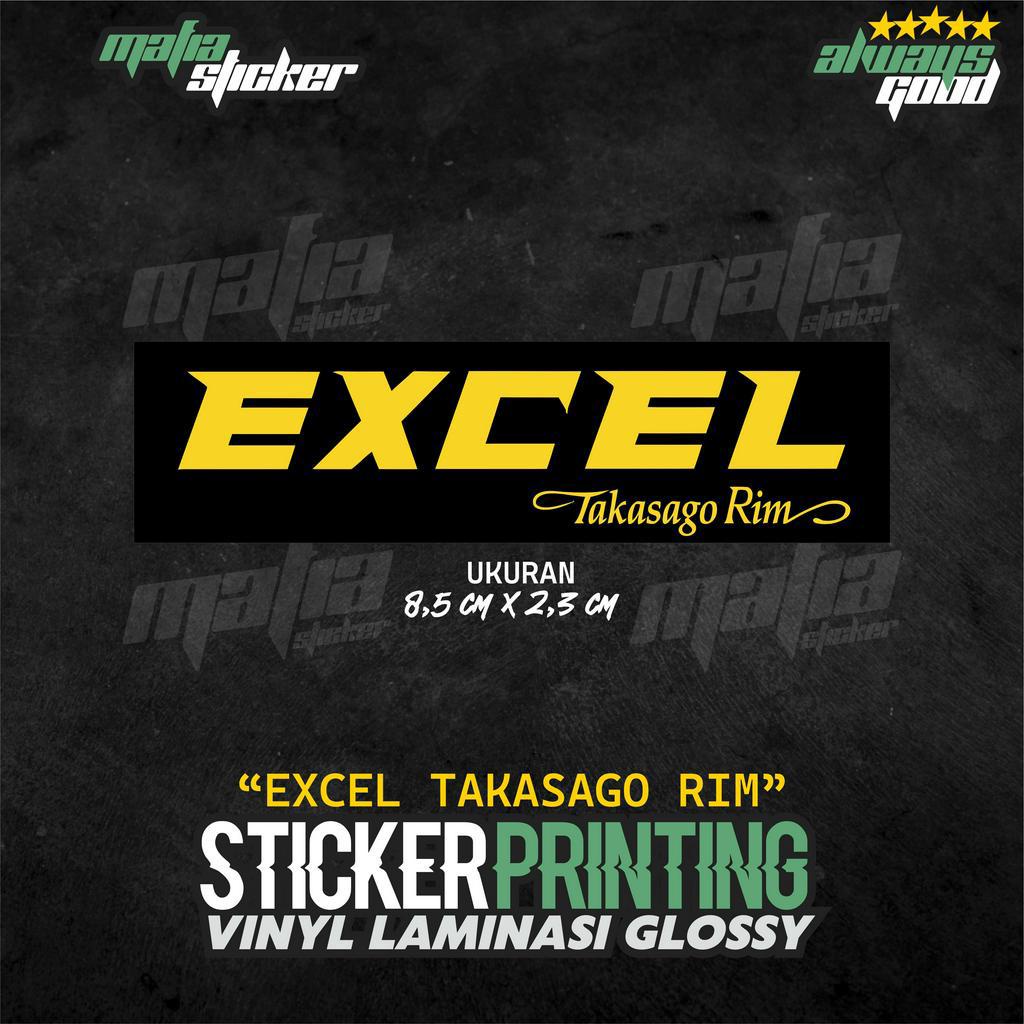 Jual STICKER/STIKER PRINT CUT EXCEL TAKASAGO RIM | Shopee Indonesia