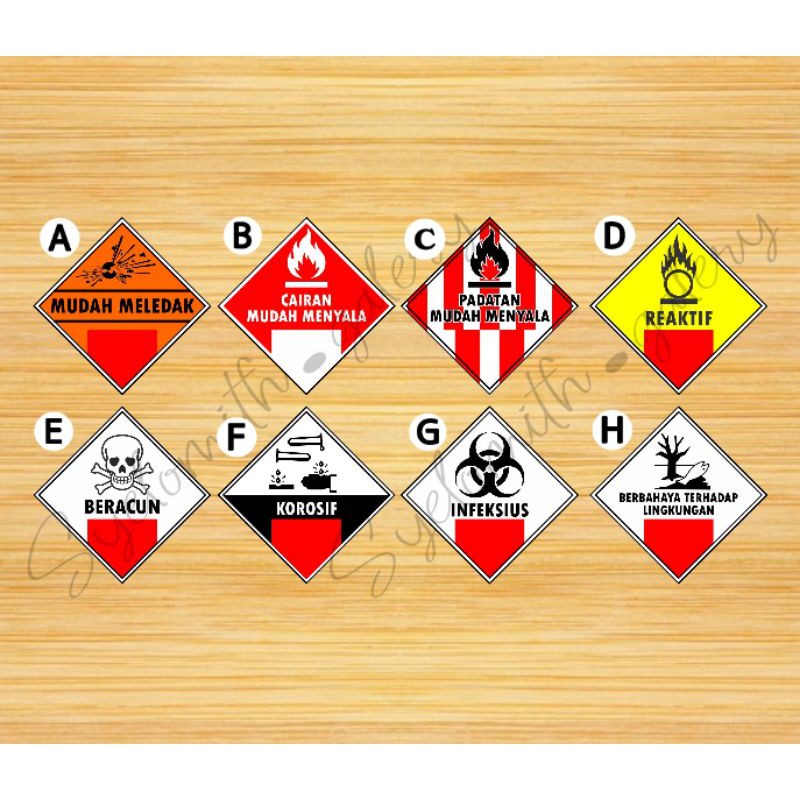 Jual STIKER MUDAH MELEDAK - STIKER BAHAN BERBAHAYA - STIKER KOROSI ...
