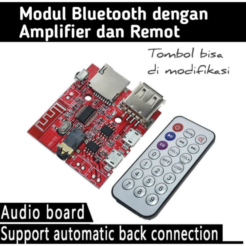 Jual MODUL AMPLIFIER BLUETOOTH STEREO DENGAN REMOT | Shopee Indonesia