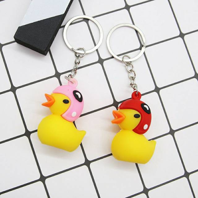 Jual Boneka Emoticon Bebek Helm Mini Gantungan Kunci | Shopee Indonesia