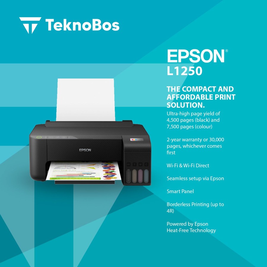 Jual Epson EcoTank L1250 A4 Wi-Fi Ink Tank Printer | Shopee Indonesia