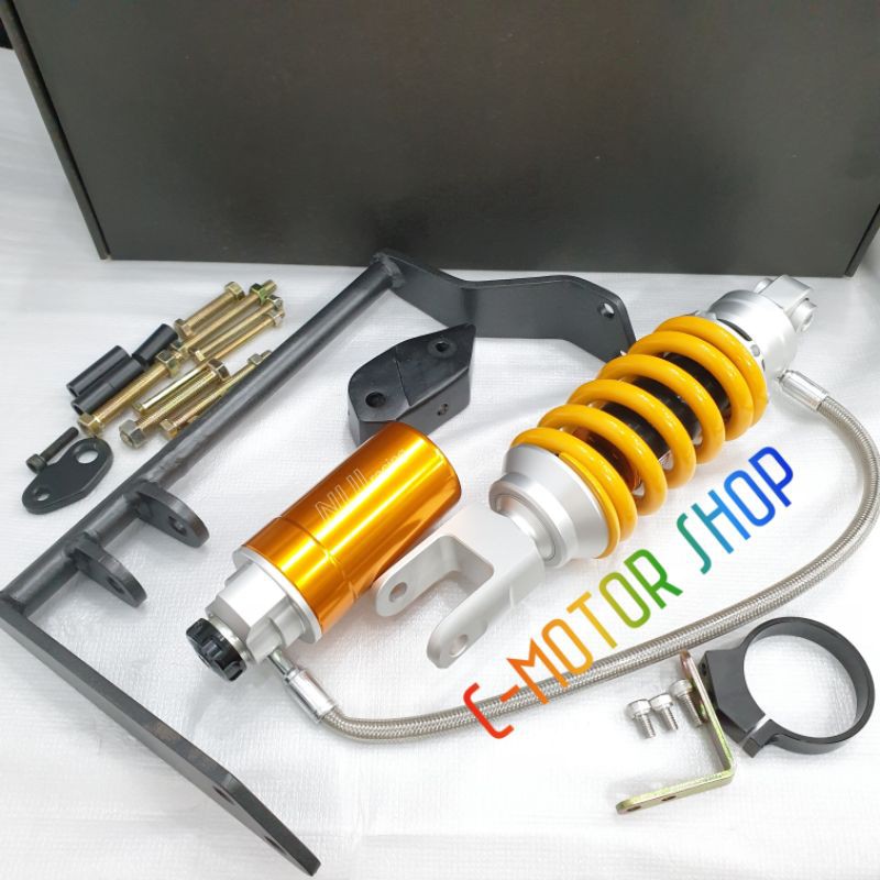 Jual Mono Shock Aerox 155 + Breket Merk Nui Racing Breket Mono Shock ...