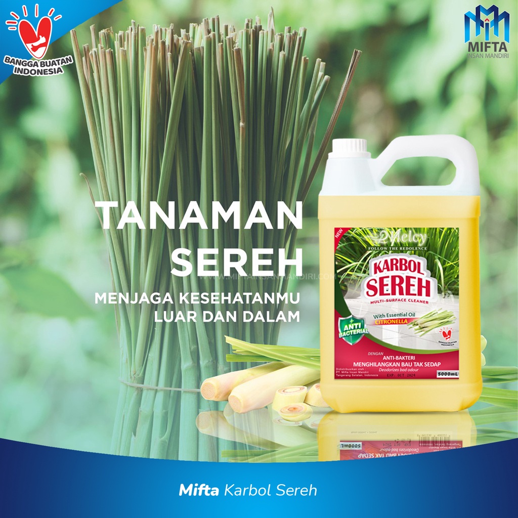 Jual HELCY KARBOL SEREH 5 LITER / KARBOL SEREH ALAMI AROMA TERAPI ...