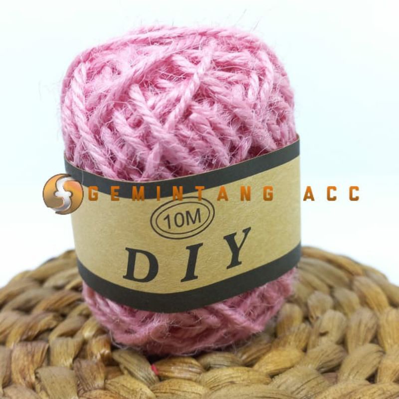 Jual Tali Rami Warna 1 Roll Tali goni Jerami Bahan Kerajinan Craft dan ...