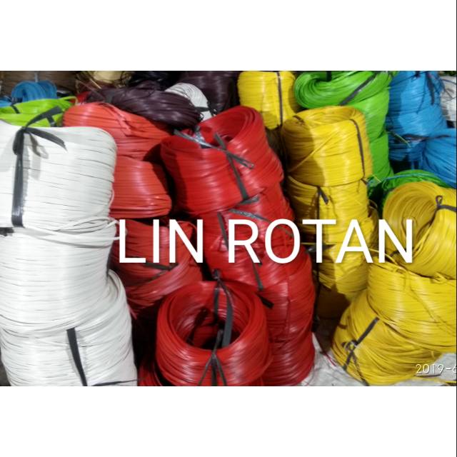 Jual Bahan tali rotan plastik sintetis harga per 60 meter kokedama ...