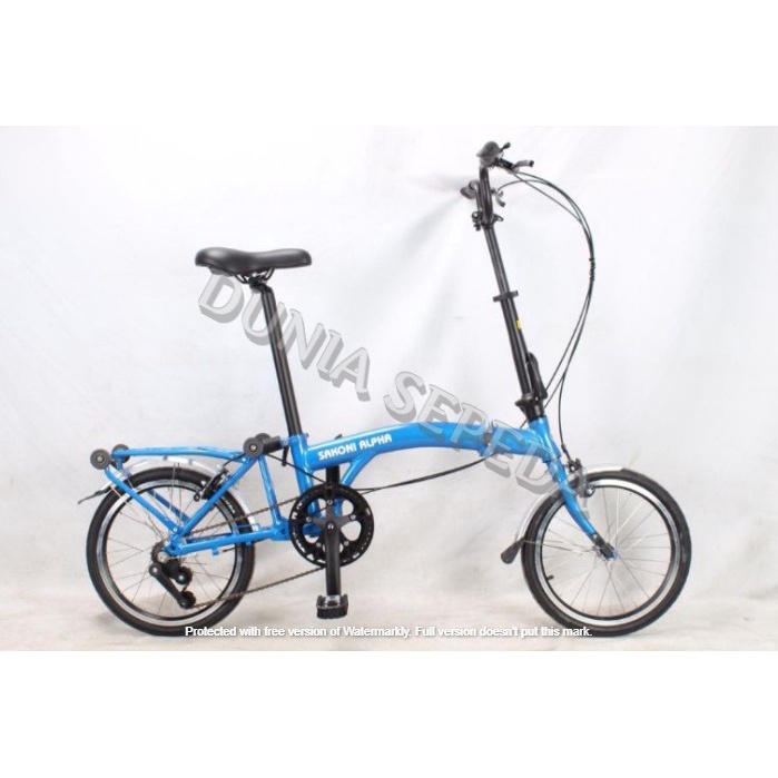 Jual SEPEDA LIPAT 16 SAKONI WORKS ALPHA TRI-FOLD 3SP ALLOY INTERNAL ...