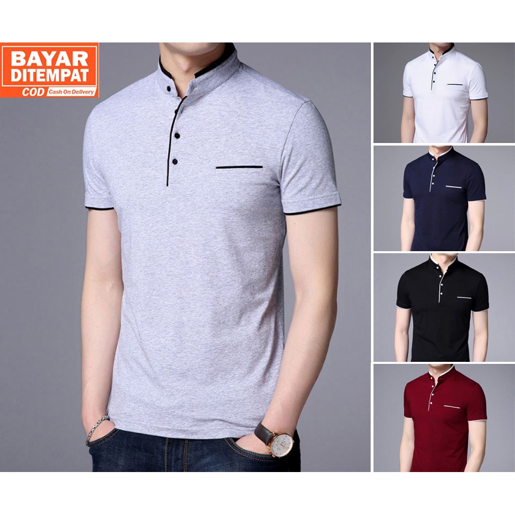 Jual Kaos Polo Shirt Pria Polos Kerah Shanghai Misty Polos Original Distro Bandung | Shopee ...