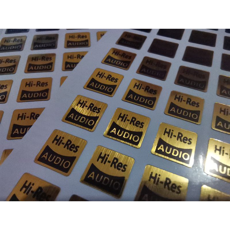 Jual Sticker Hi-Res Audio Best Quality / EMBLEM HI RES AUDIO BEST ...
