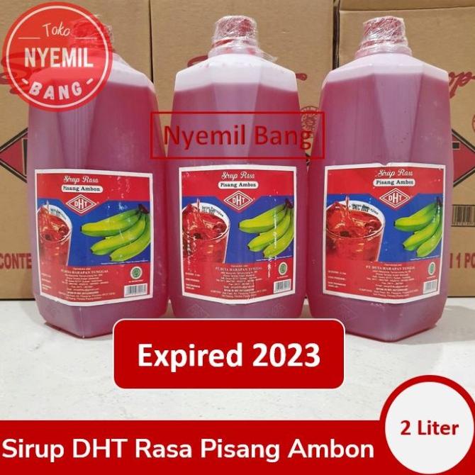 Jual Syrup Dht Pisang Ambon 2 Liter Asli Makassar - Sirup Merah ...