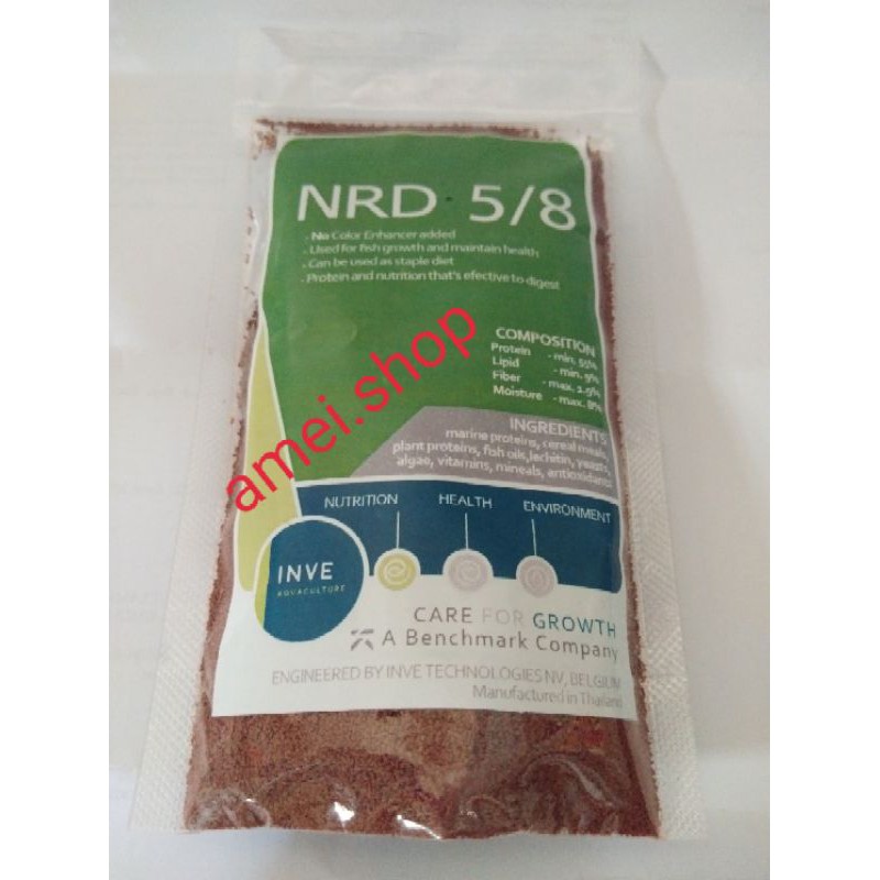 Jual NRD 5/8 repack 100gram atau 1ons untuk ikan hias cupang guppy ikan ...