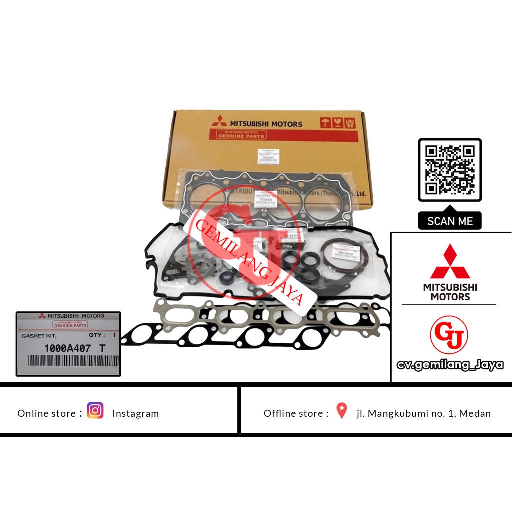 Jual PAKING SET MITSUBISHI PAJERO SPORT/ KB4 - 1000A407 | Shopee Indonesia