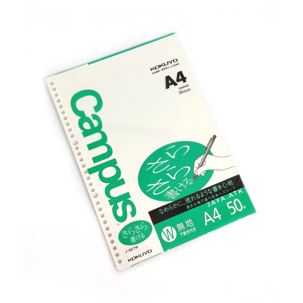 Jual KERTAS BINDER A4 30 RING KOKUYO 827W 50 LEMBAR POLOS LOOSE LEAF ...