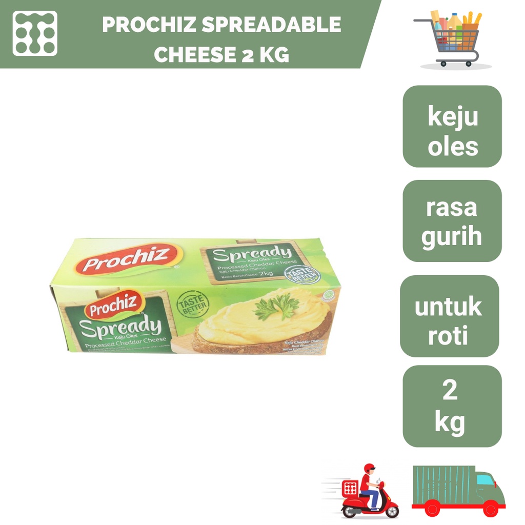 Jual PROCHIZ SPREADABLE CHEESE 2 KG | Shopee Indonesia
