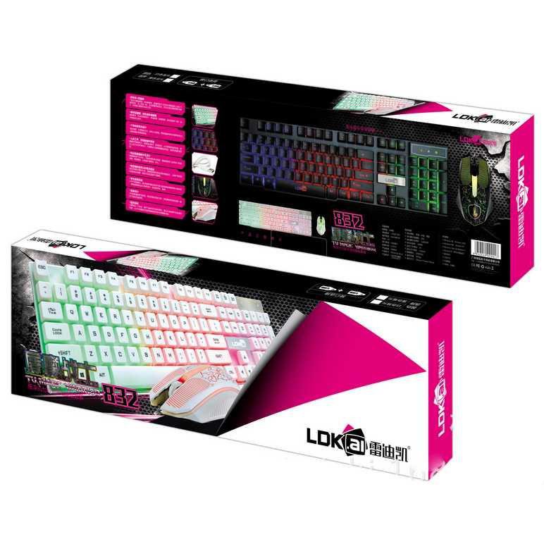Jual Zhafry Shop - LDKAI 832 Gaming Keyboard LED with Mouse | Shopee ...