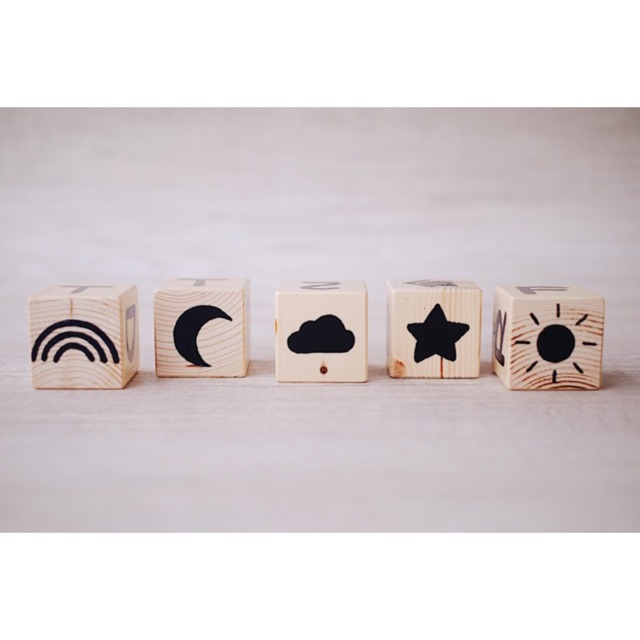 Jual Mainan Edukasi Huruf Angka Balok Kayu Wooden Toys Block Alphabet ...