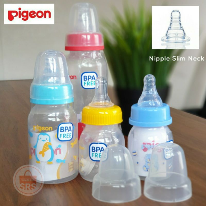 Jual Botol Susu Bayi PIGEON Slim Neck 50ml, 120ml, 250ml BPA FREE Botol ...