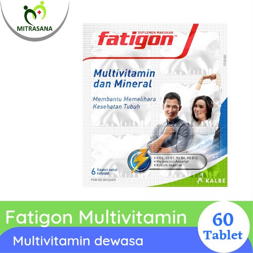 Jual Fatigon Multivitamin 1 Box Isi 60 Kaplet | Shopee Indonesia