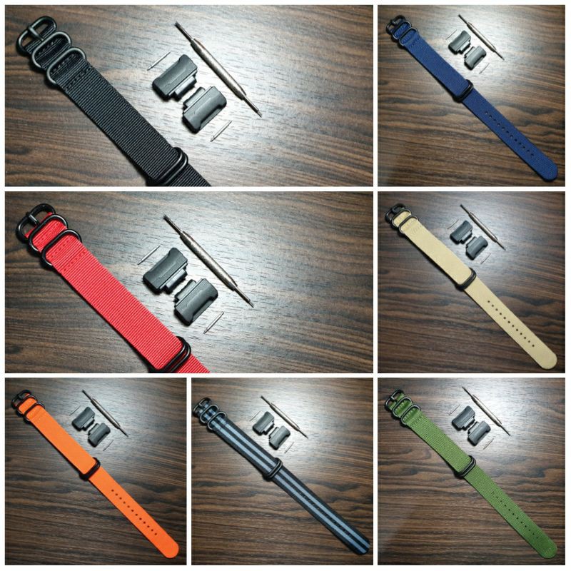 Jual Nato Zulu Strap + Adapter Casio G-Shock Gshock Tali Jam Tangan ...