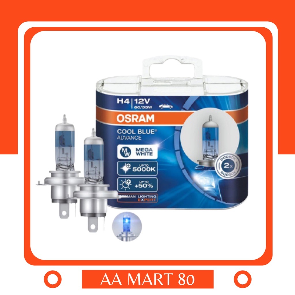 Jual Lampu Bohlam Mobil OSRAM COOLBLUE ADVANCE CBA H4 | Shopee Indonesia