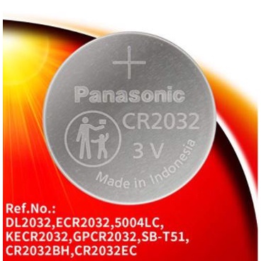 Jual Battery Cmos Panasonic lithium 3v cr2032 for pc laptop Original ...