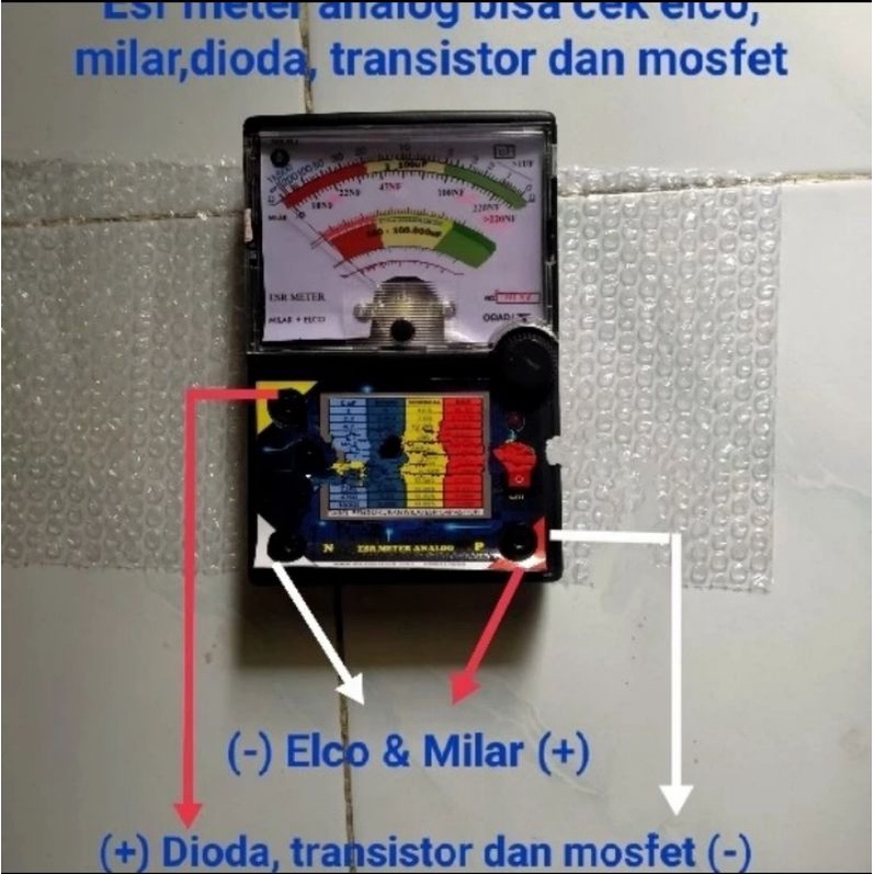 Jual Esr meter full feature ( test : elco Milar dioda transistor dan ...